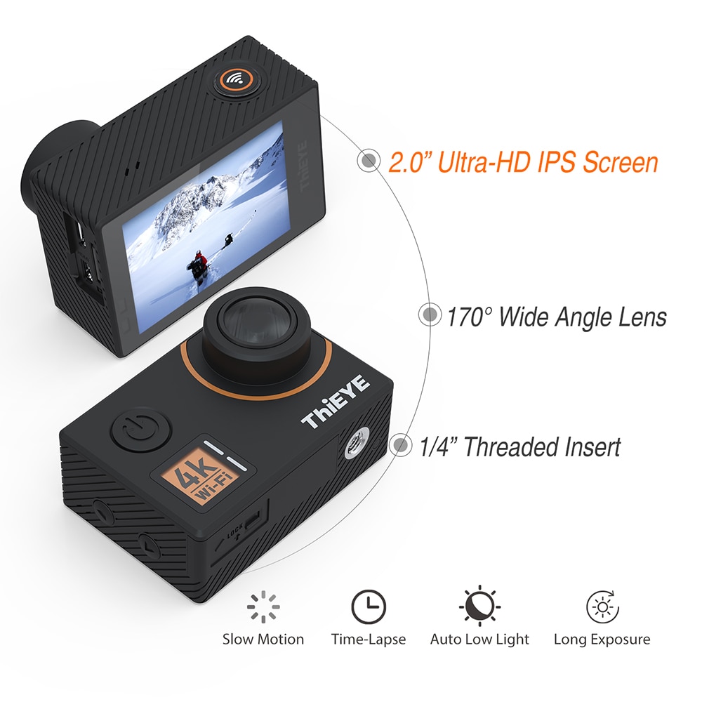 4K Ultra HD Action Camera with Gyro Stabilizer - Travelular