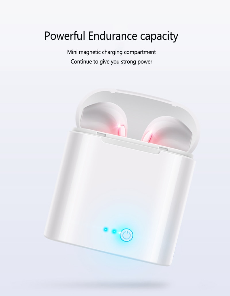 i7S Mini Bluetooth Wireless Earphones with Charging Box - Travelular