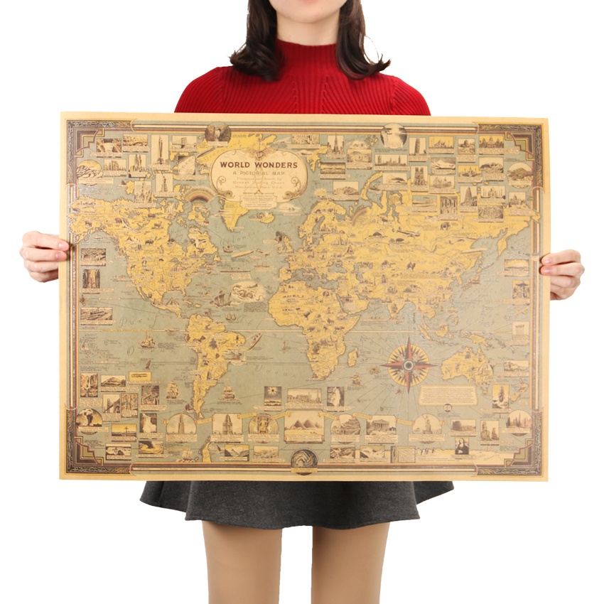 Vintage World Map Poster - Travelular