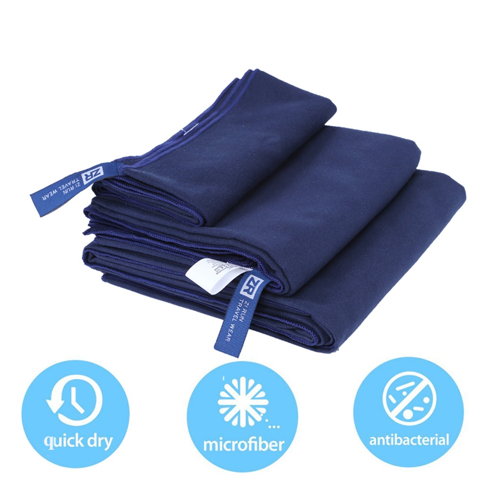 Dark Blue Microfiber Quick Drying Towels - Travelular